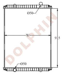 MACK Radiator - MACK VISION, CX613 MODELS 915 x 740 x 45 mm | Dolphin ...