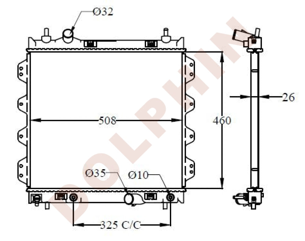 CHRYSLER Radiator | Dolphin Catalogue