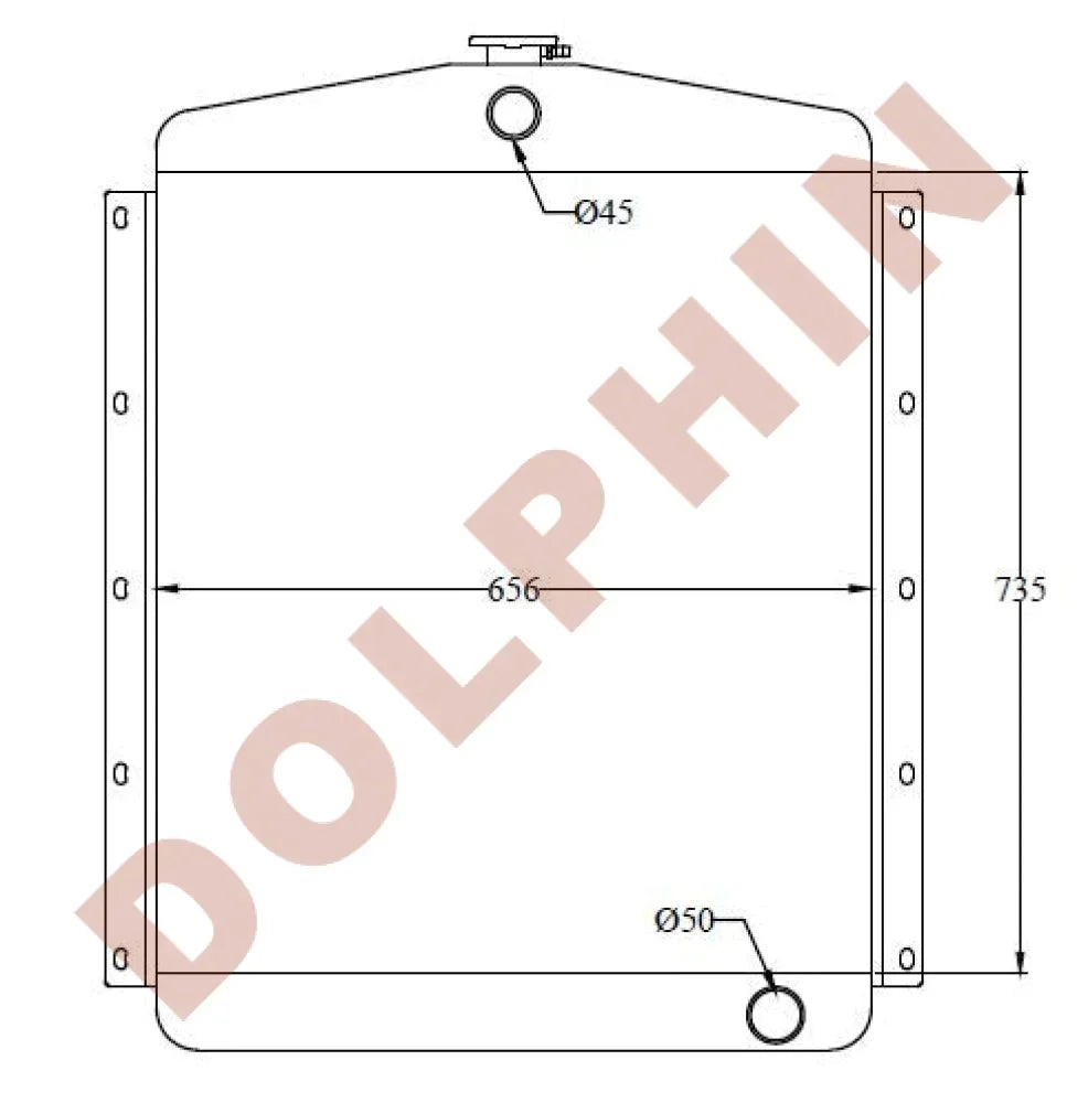 DETROIT Radiator - GMC, 6-71 / 4-71 Detroit Diesel Power Units - 736 x ...