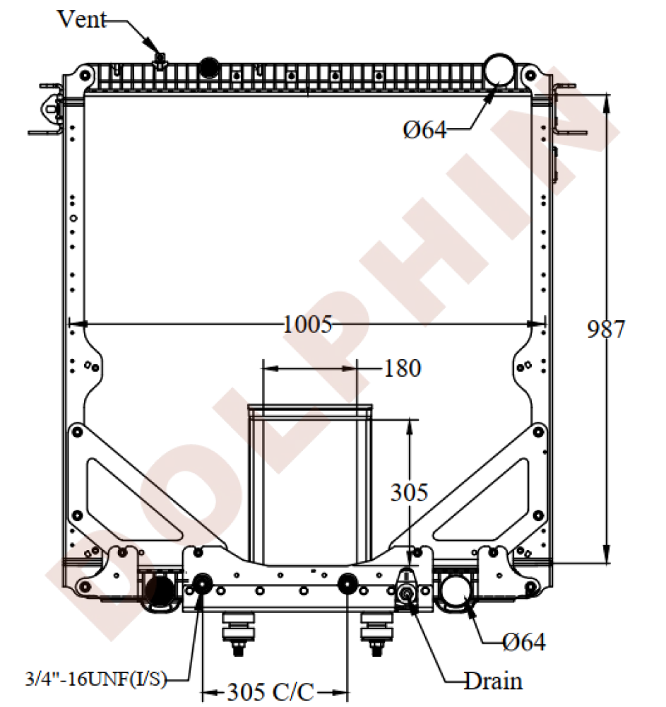 FREIGHTLINER Radiator - Business Class M2-112, Sterling 987 x 1005 x 5 ...