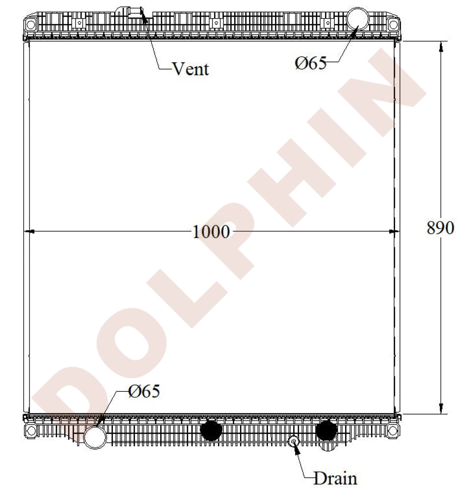 FREIGHTLINER Radiator - Cascadia (2017-2019) 990 x 1000 x 54 mm ...