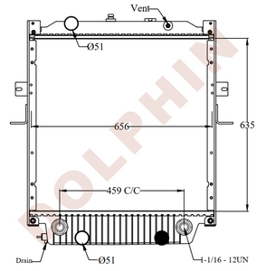FREIGHTLINER Radiator - CV Vision Bus 635 x 656 x 54 mm | Dolphin Catalogue