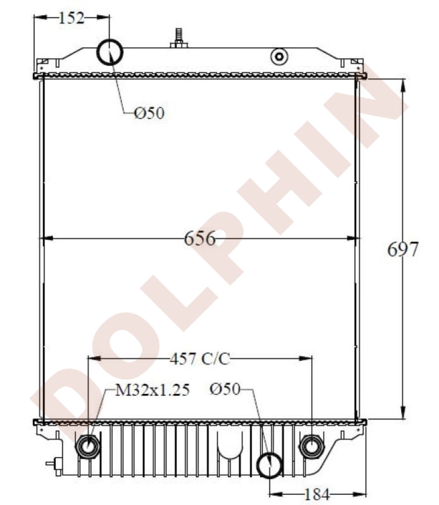 FREIGHTLINER Radiator - MB Bus chassis /MT Step van chassis,MT-45, MT ...