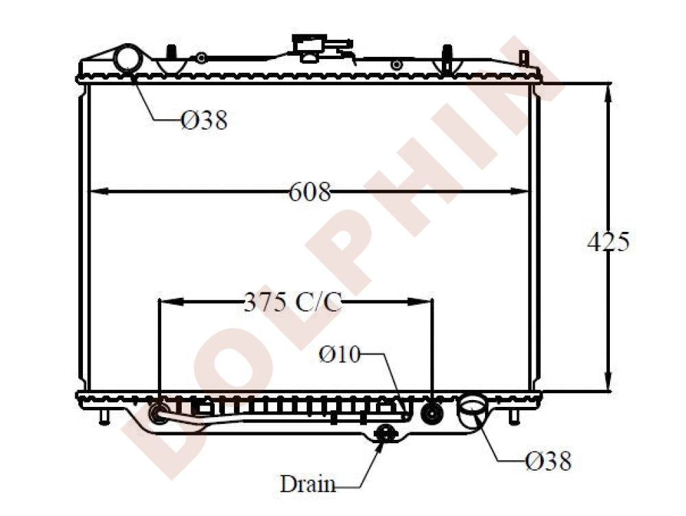 ISUZU Radiator, 1998-2002 | Dolphin Catalogue