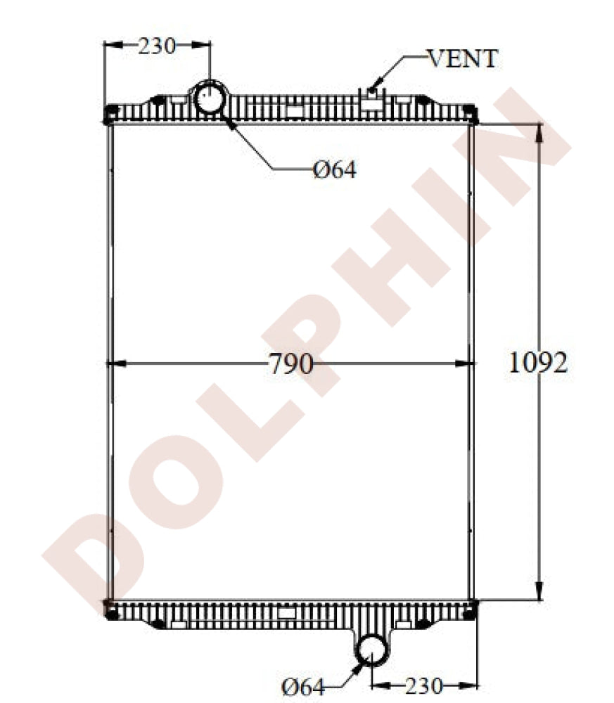 KENWORTH Radiator - T370, T400, T660 1092 x 790 x 48 mm | Dolphin Catalogue