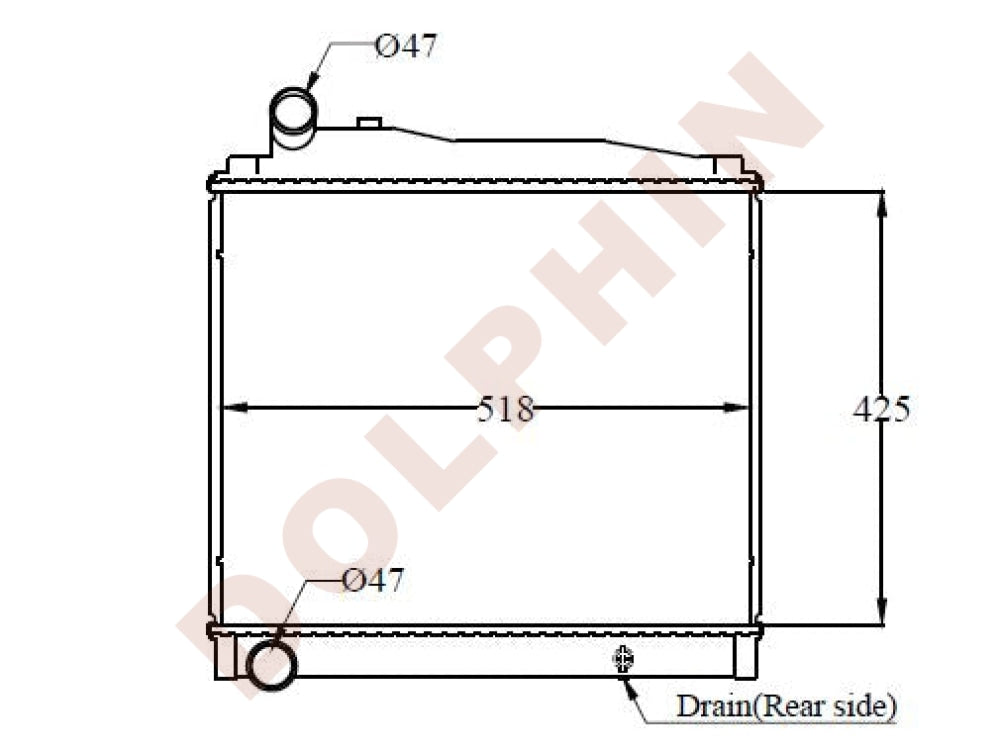 MITSUBISHI Radiator | Dolphin Catalogue