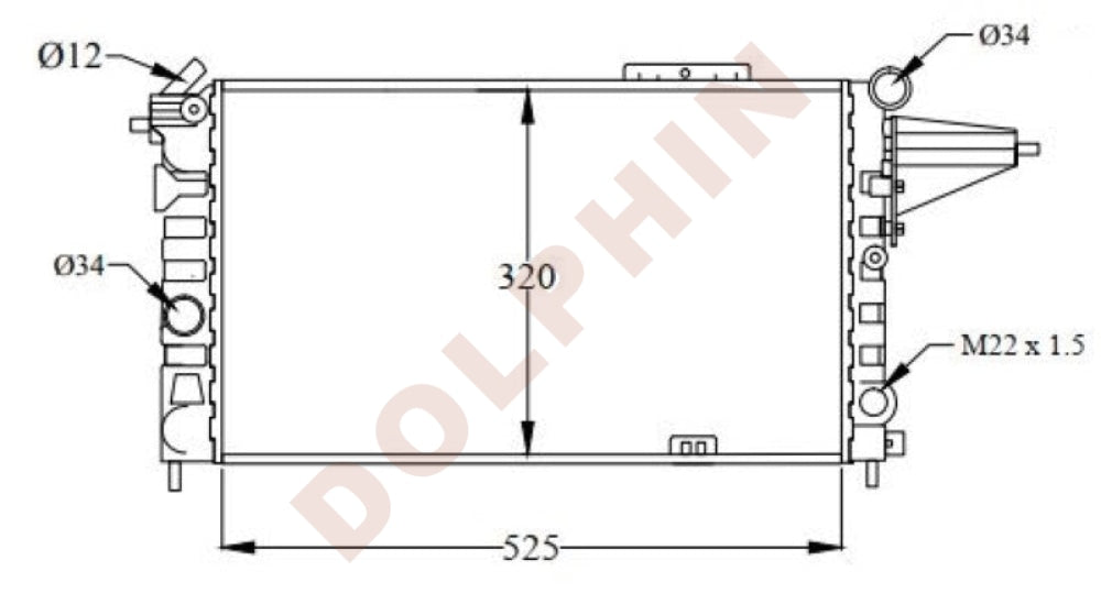 OPEL Radiator, 1988-1995 | Dolphin Catalogue