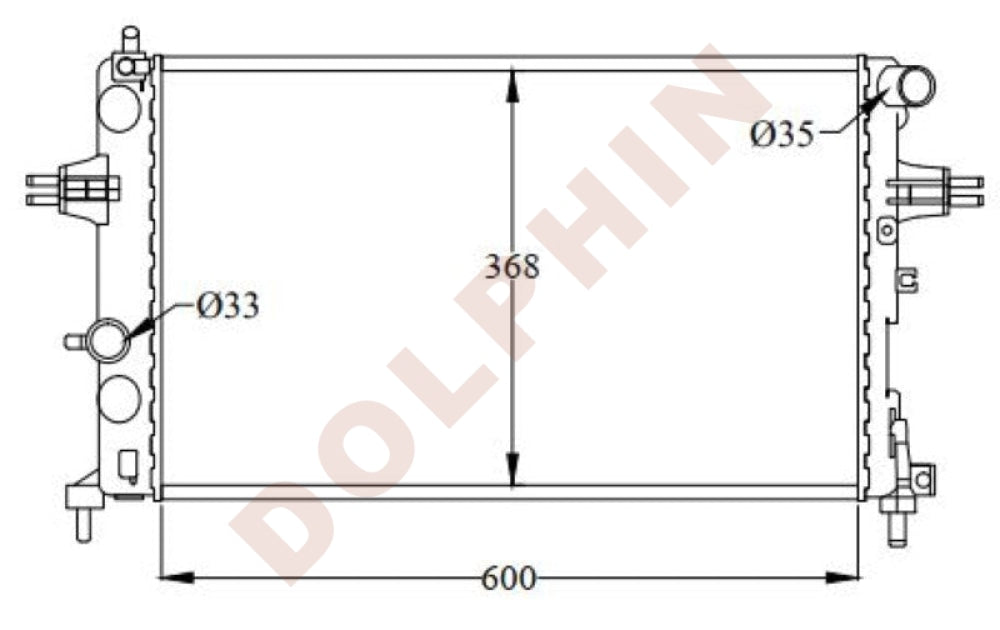 OPEL Radiator, 1997-1999 | Dolphin Catalogue
