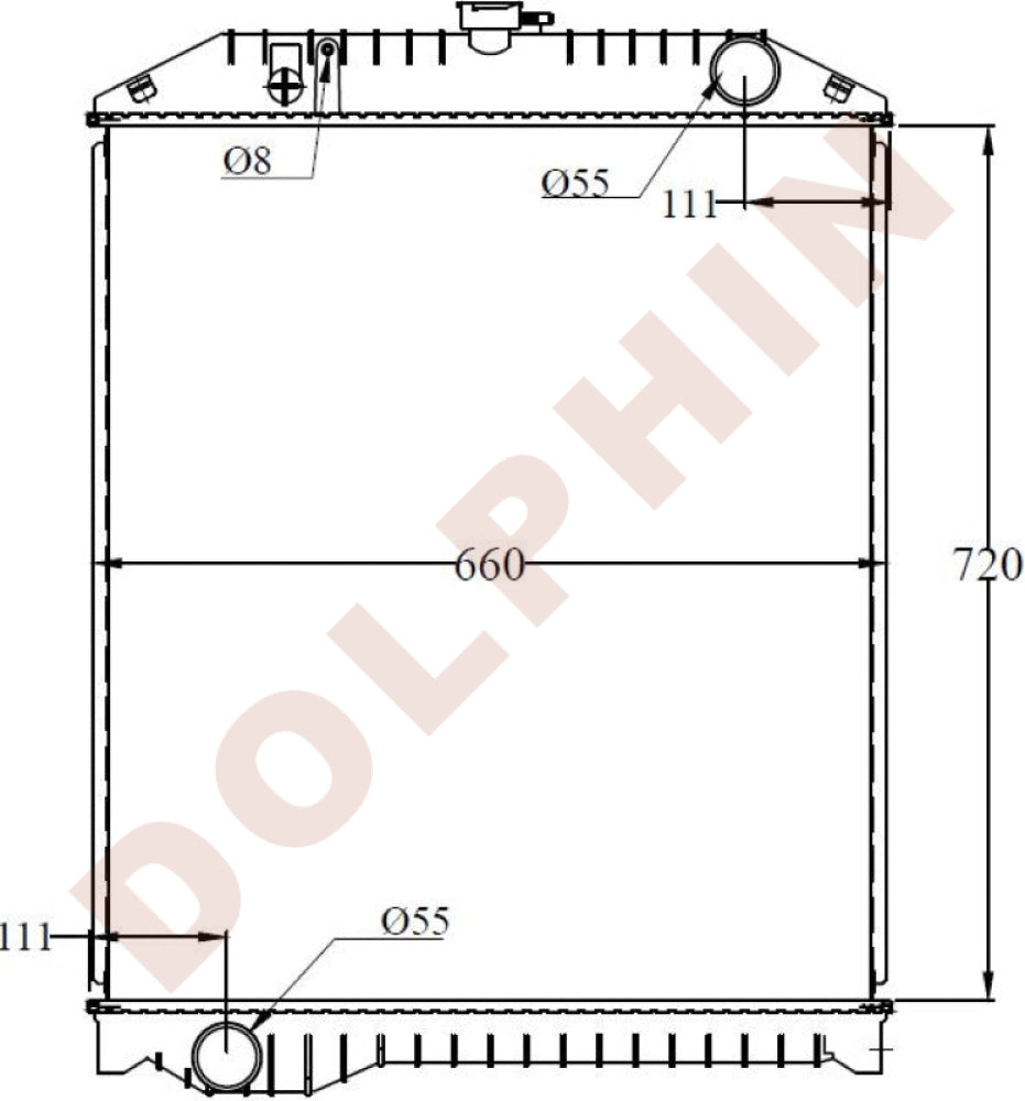 HINO Radiator, Year 2003- | Dolphin Catalogue