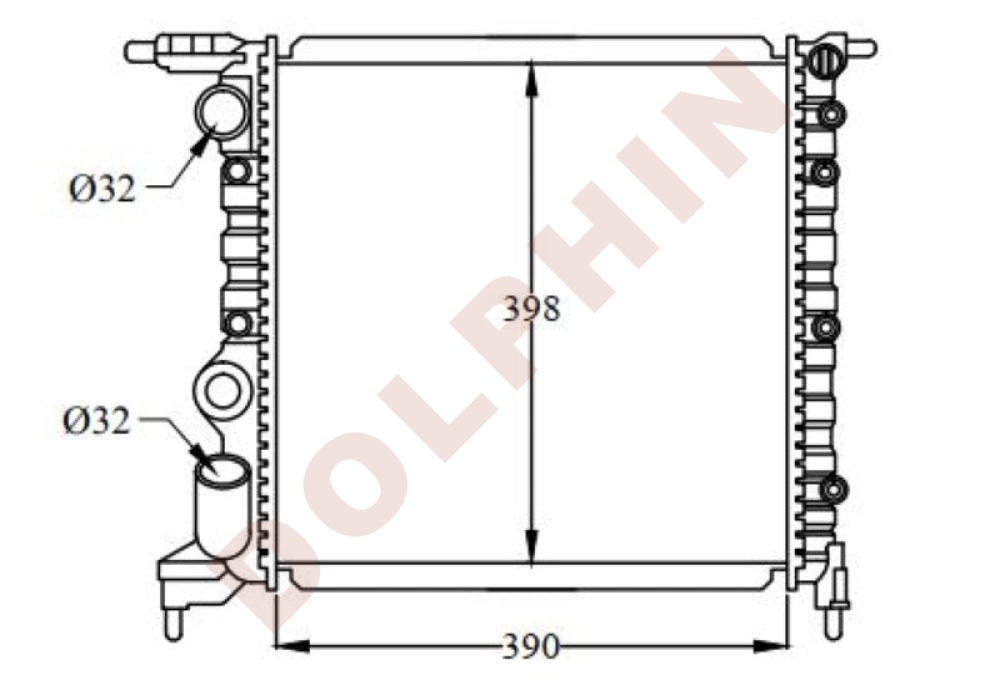 RENAULT Radiator, 1988-1990 | Dolphin Catalogue