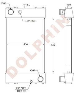 SDMO Radiator - GENERATOR - 622 x 436 x 63 | Dolphin Catalogue