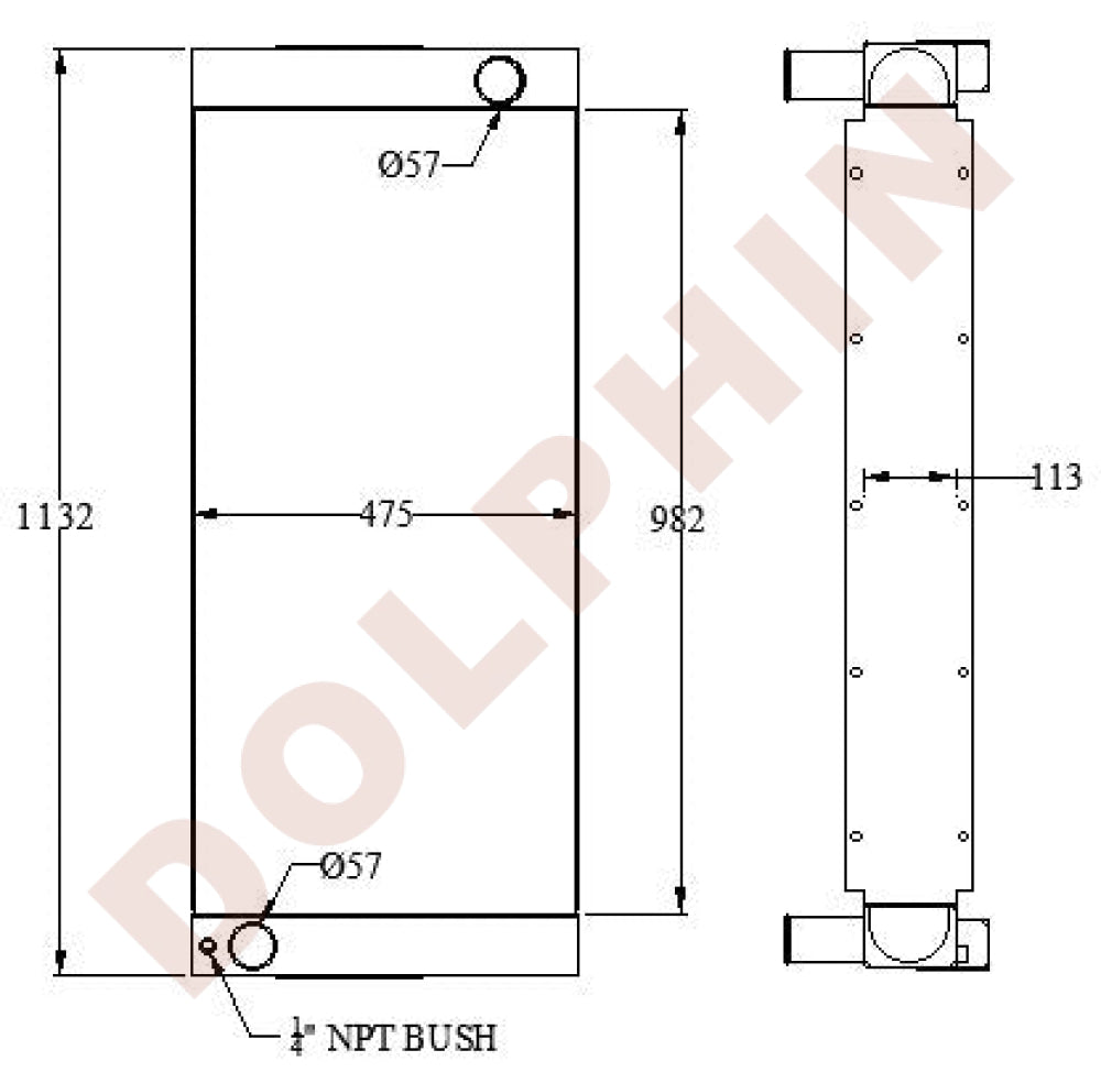 SHUTTLE WAGON RADIATOR | Dolphin Catalogue