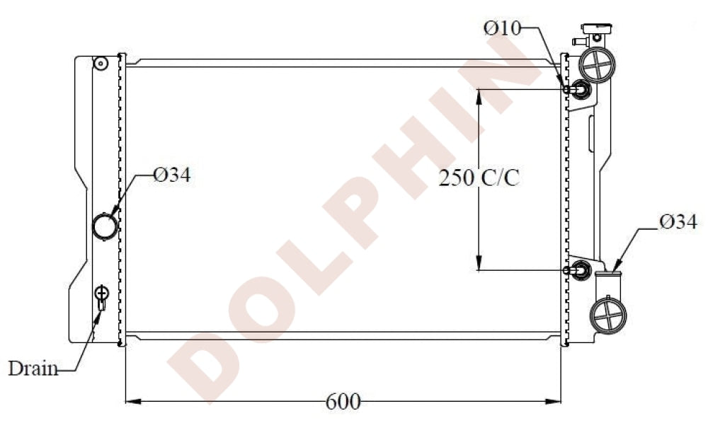 TOYOTA Radiator, Year-2006- | Dolphin Catalogue
