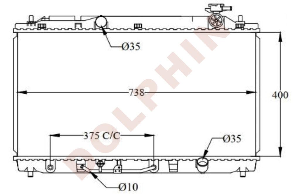 TOYOTA Radiator, 2007- | Dolphin Catalogue