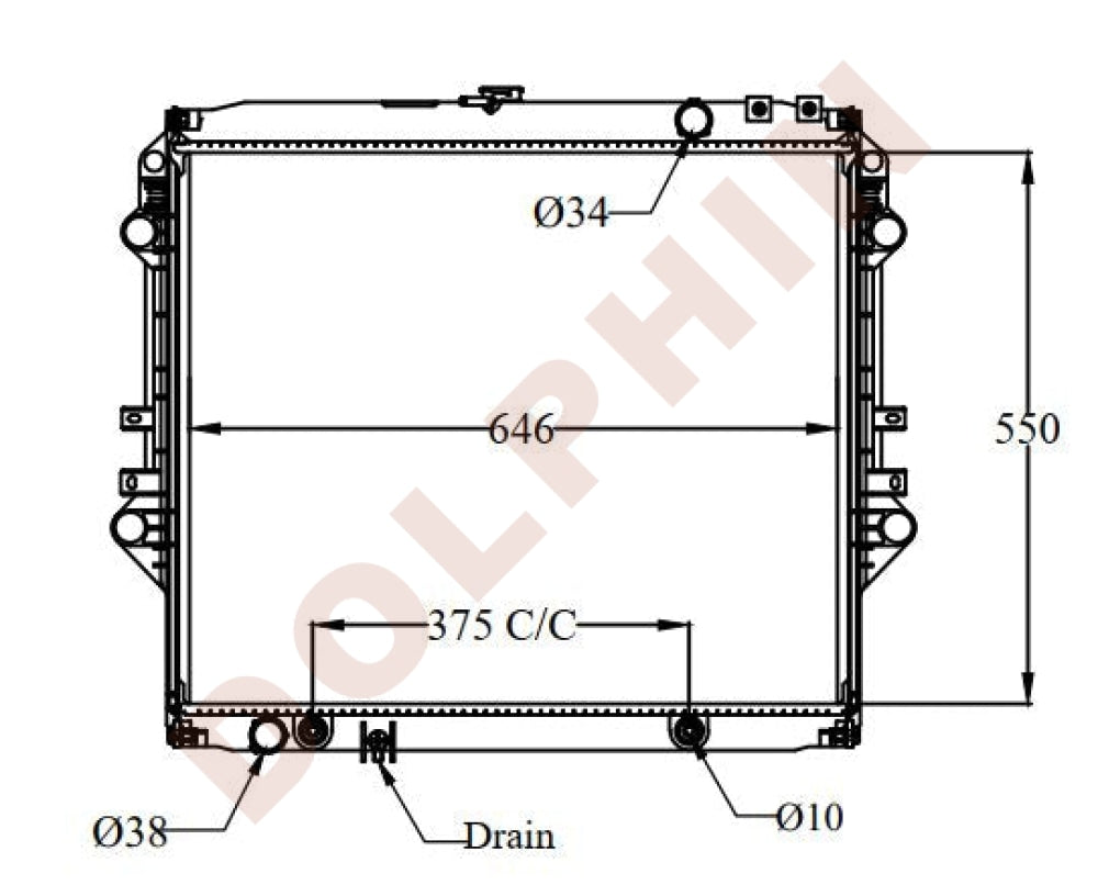 TOYOTA Radiator, | Dolphin Catalogue