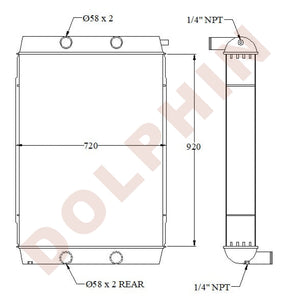 VOLVO Radiator - Articulated Dump Truck A30 - 920 x 720 x 140 mm ...