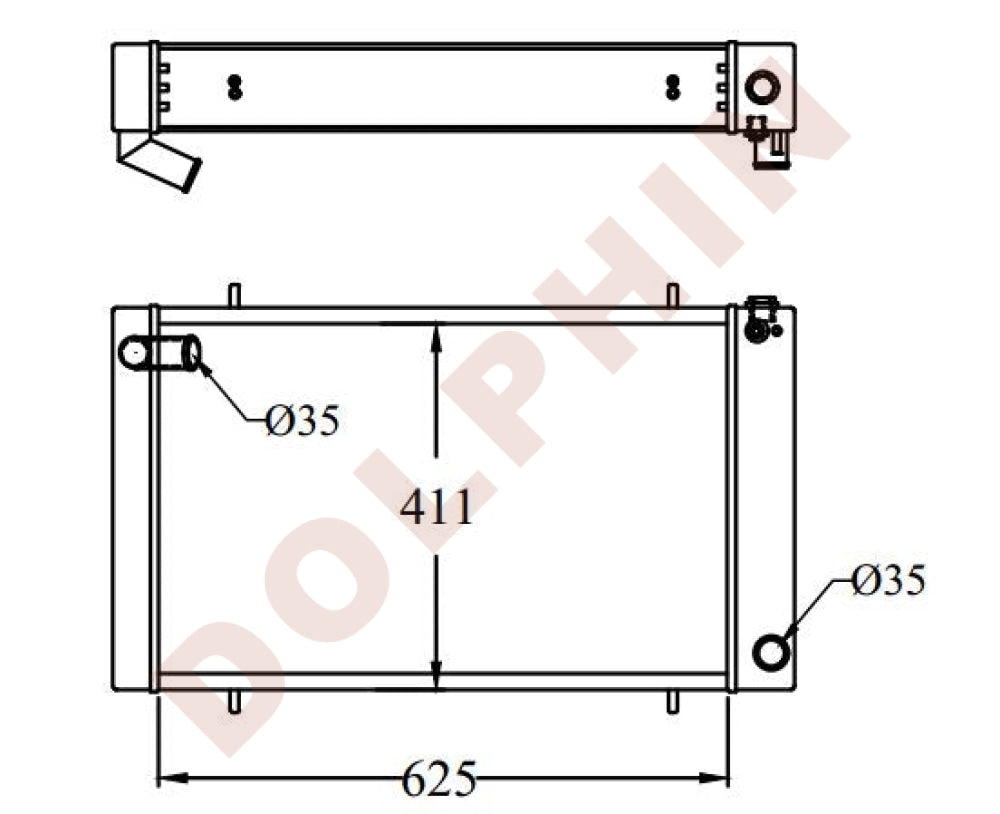 LAND ROVER Radiator, Year 1983-1993 | Dolphin Catalogue