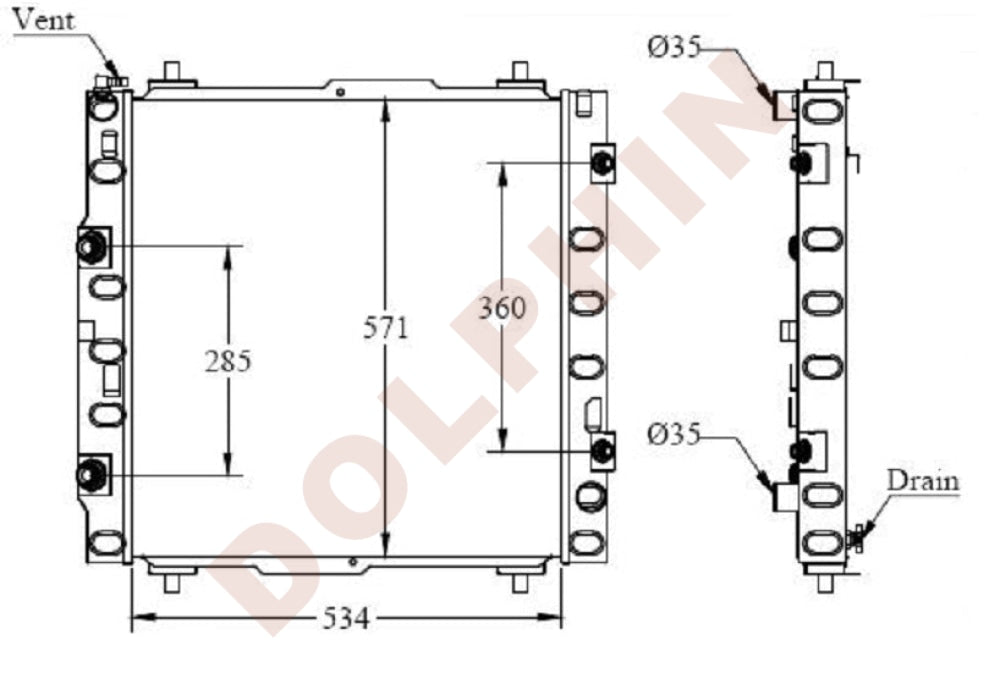 MERCEDES Radiator | Dolphin Catalogue